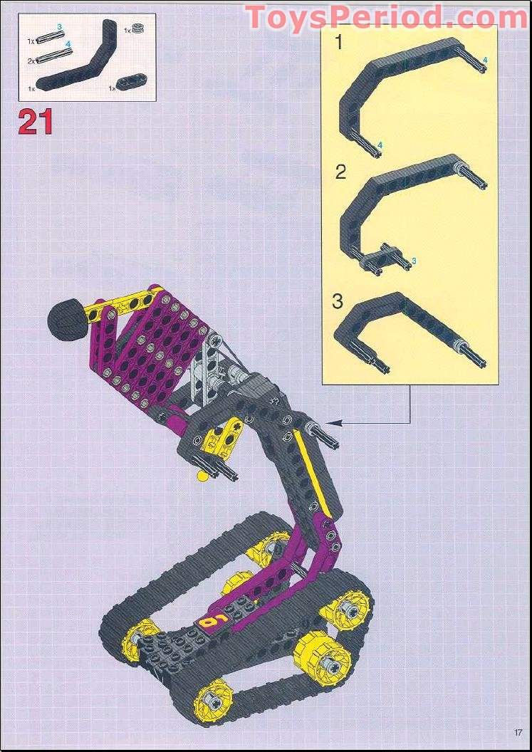 LEGO 8257 Cyber Strikers Instructions and Parts List