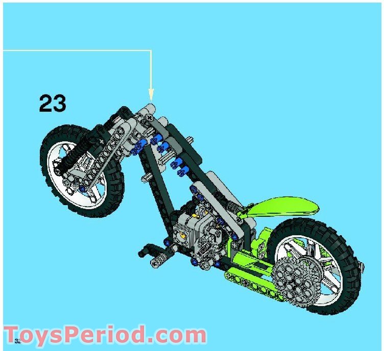 LEGO 8291 Dirt Bike Instructions and Parts List