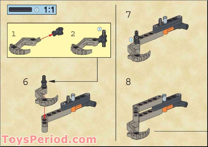 LEGO 8556 Boxor Instructions and Parts List