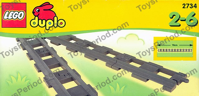 LEGO 2734-1 Straight Tracks - Dark Gray Set Parts List
