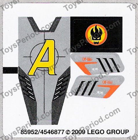 LEGO Sets with Part 8967stk01 Sticker Sheet for Set 8967 - (85952/4546877)