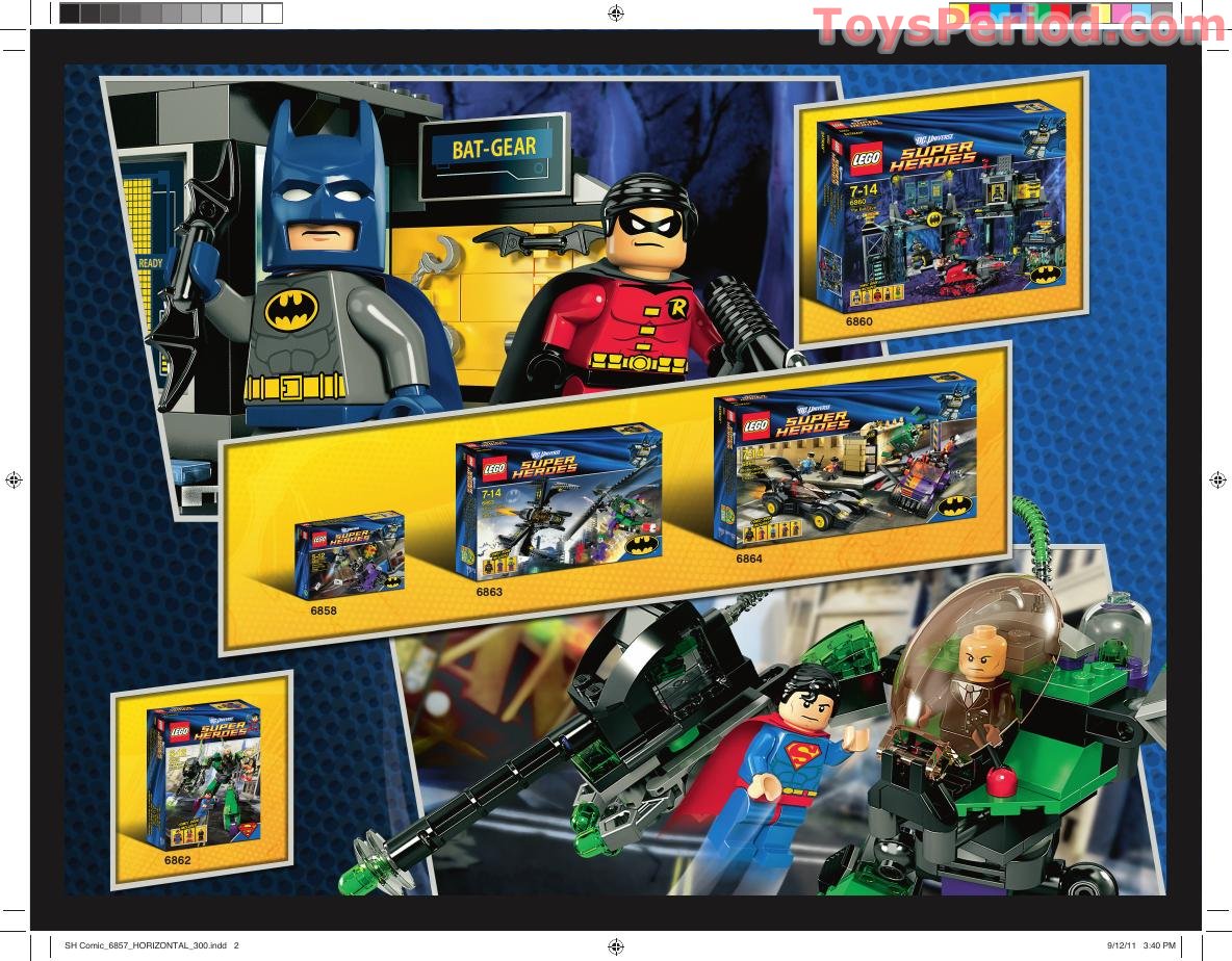 LEGO 6857 The Dynamic Duo Funhouse Escape Instructions and Parts List