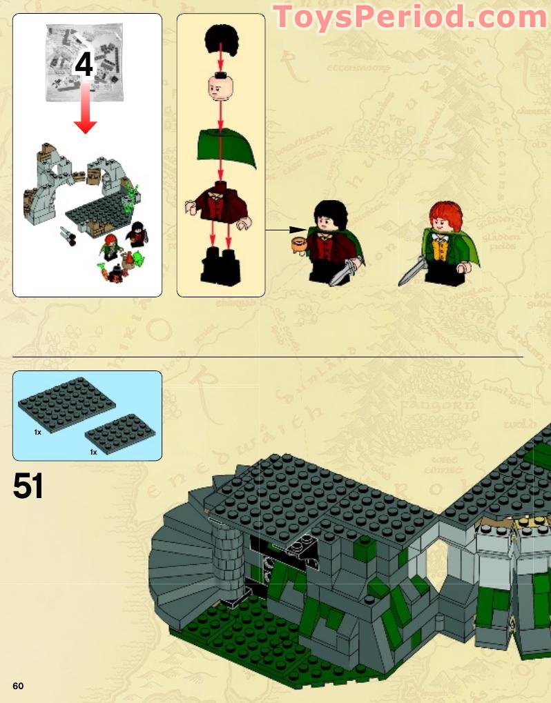 LEGO 9472 Attack on Weathertop Instructions and Parts List