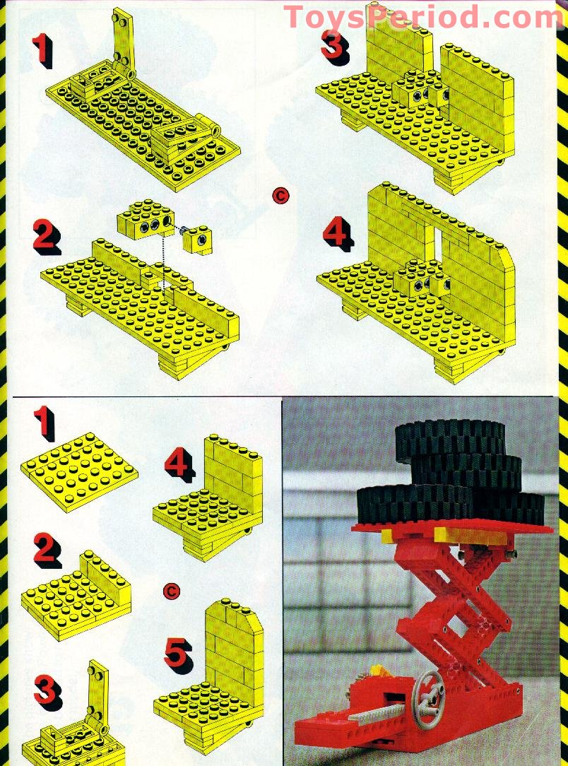LEGO 956 Auto Chassis Instructions and Parts List