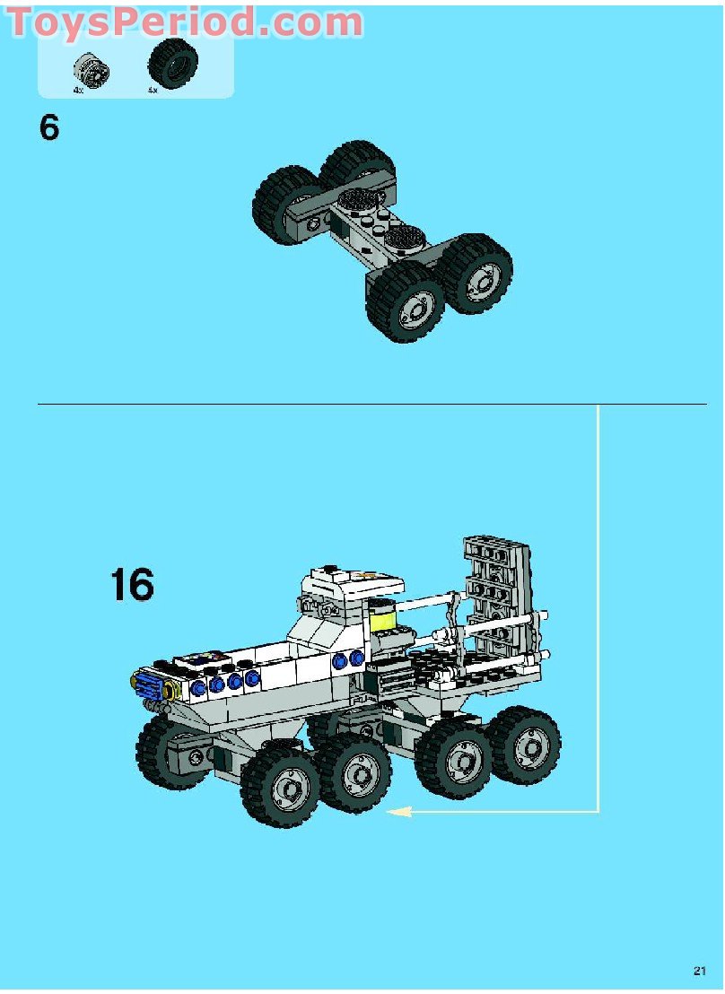 LEGO 10191 Star Justice Instructions and Parts List