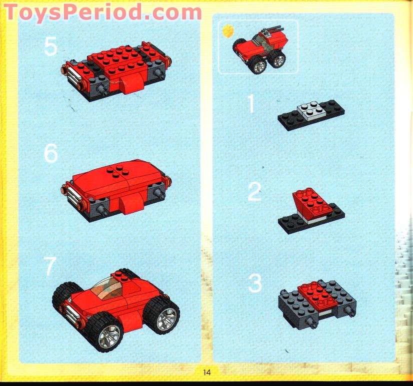 LEGO 4883 Gear Grinders Instructions and Parts List