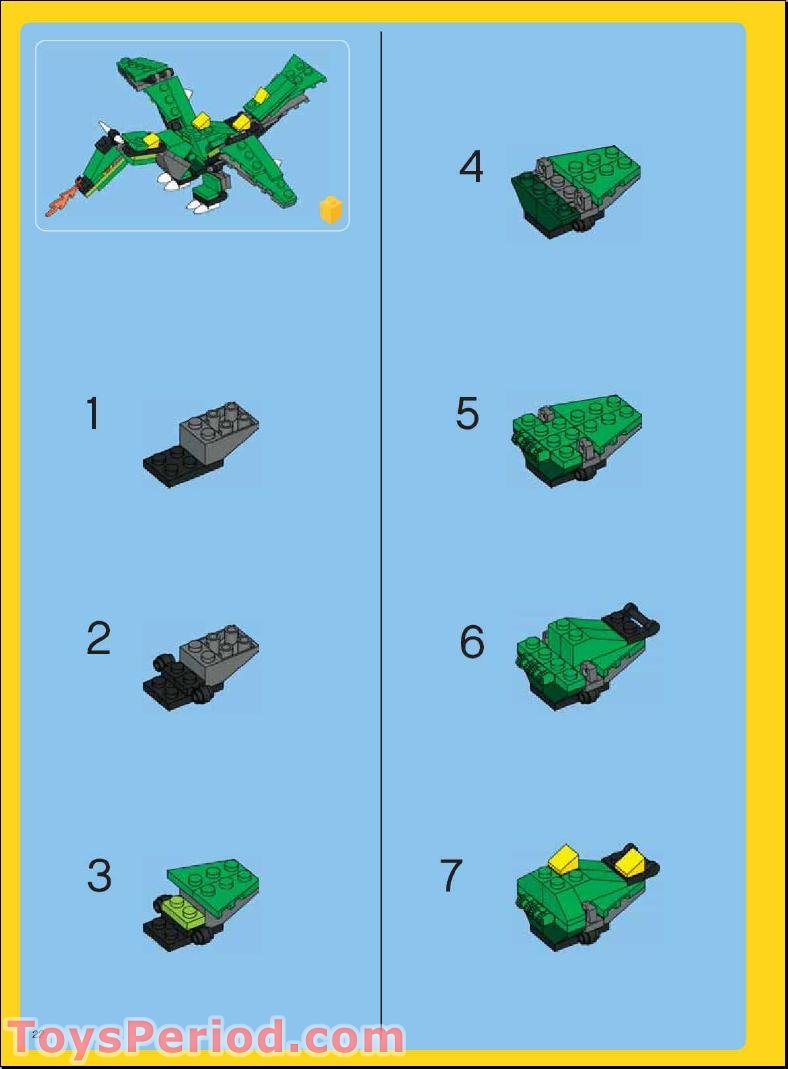 LEGO 4894 Mythical Creatures Instructions and Parts List