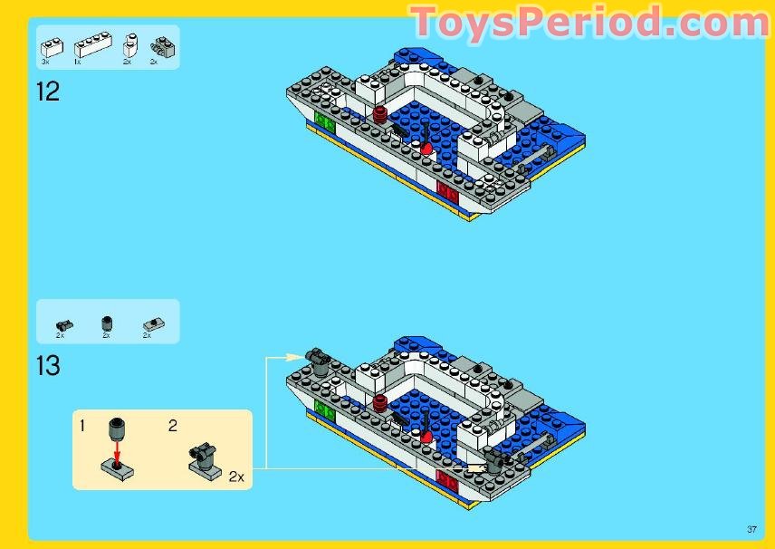 LEGO 4997 Transport Ferry Instructions and Parts List