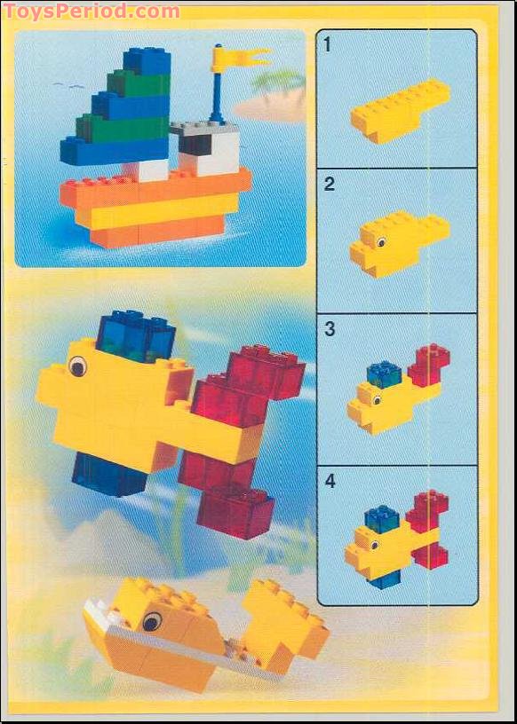 LEGO 4278 Blue Tub Instructions and Parts List