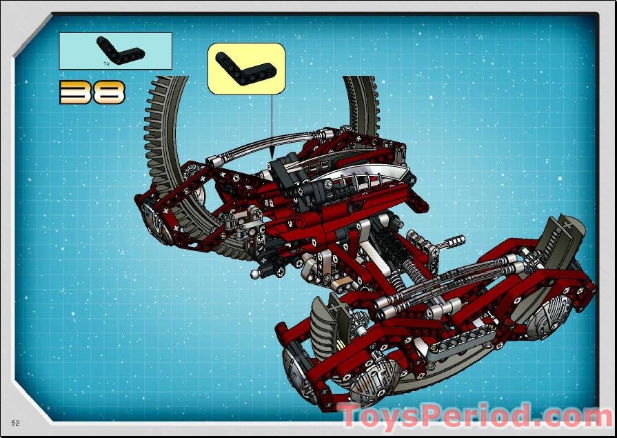 LEGO 4481 Technic Hailfire Droid Instructions and Parts List