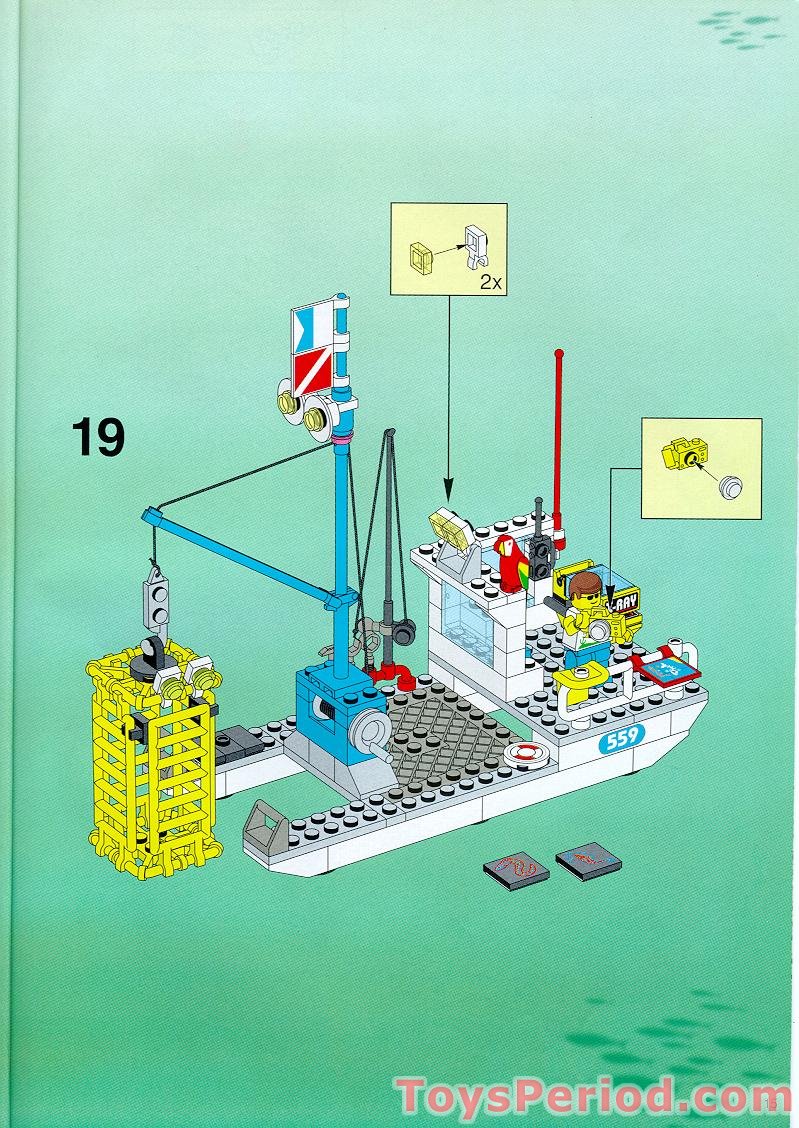 LEGO 6559 Deep Sea Bounty Instructions and Parts List