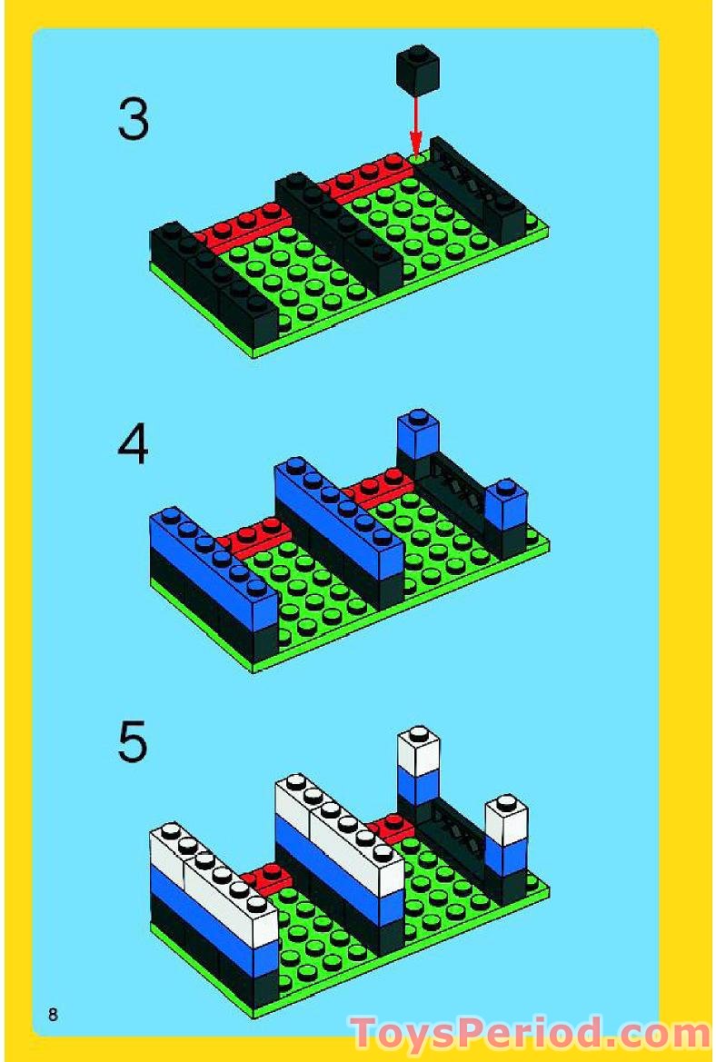 LEGO 7615 Basic Blue Bucket Instructions and Parts List