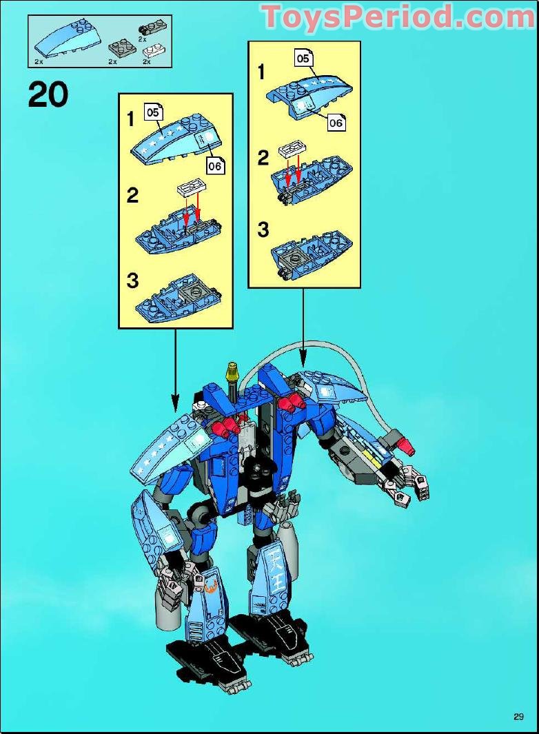 LEGO 7709 Sentai Fortress Instructions and Parts List