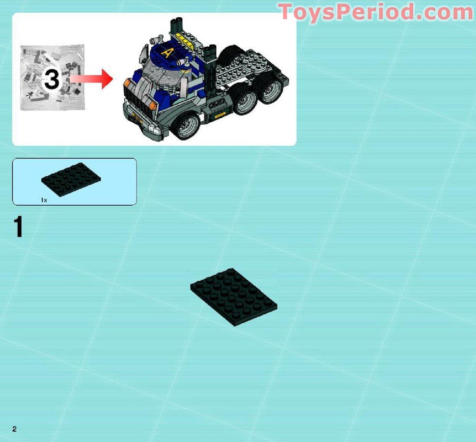 LEGO 8635 Mission 6: Mobile Command Center Instructions and Parts List