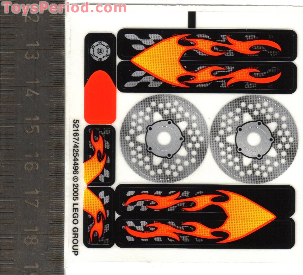 LEGO 8645 Muscle Slammer Bike Instructions and Parts List