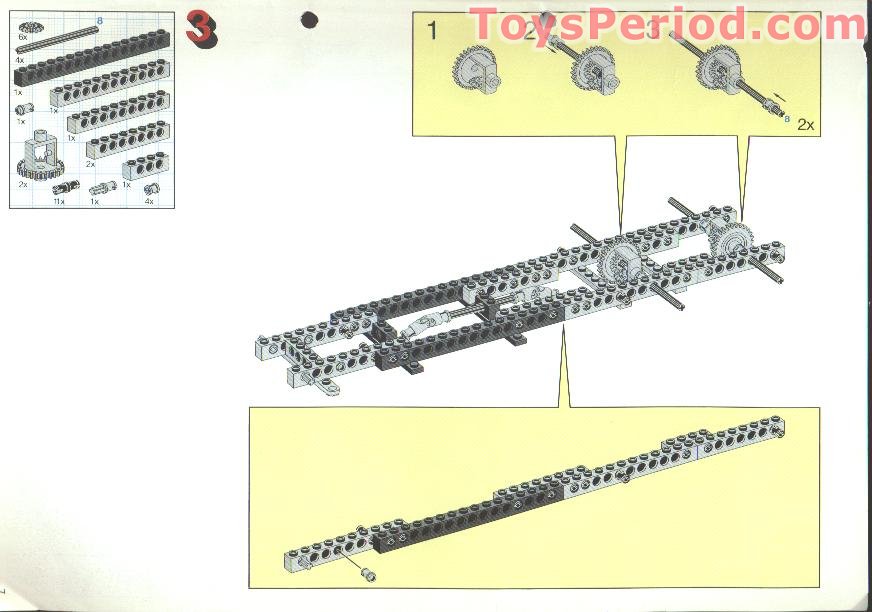 LEGO 8868 Air Tech Claw Rig Instructions and Parts List