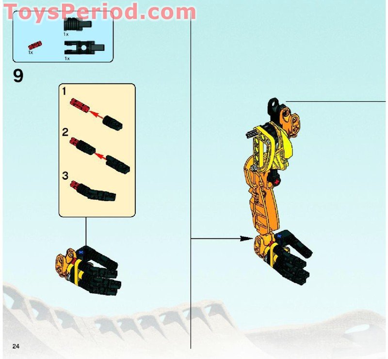 LEGO 8998 Toa Mata Nui Instructions and Parts List
