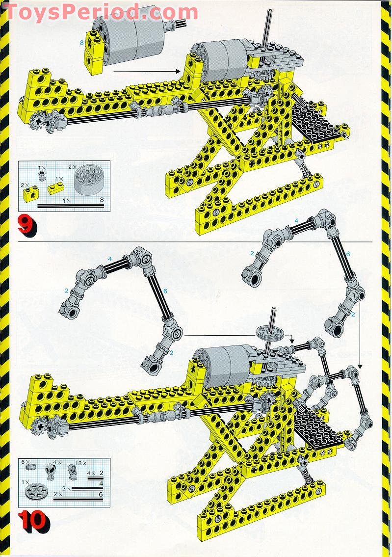 LEGO 8090 Technic Universal Set Instructions and Parts List