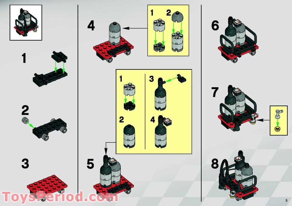 LEGO 8144-1 Ferrari 248 F1 Team (Schumacher) Instructions and Parts List