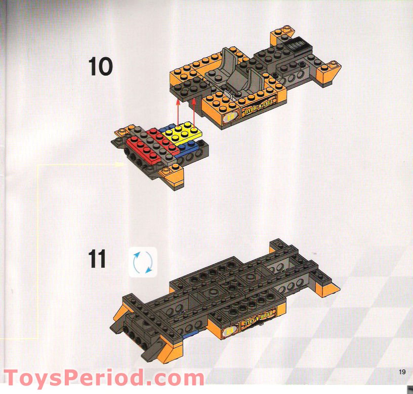 LEGO 8158 Speed Racer and Snake Oiler Instructions and Parts List