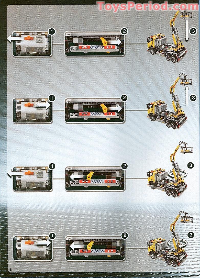 LEGO 8292 Cherry Picker Instructions and Parts List