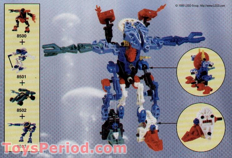 LEGO 8503 Sub Slizer Instructions and Parts List