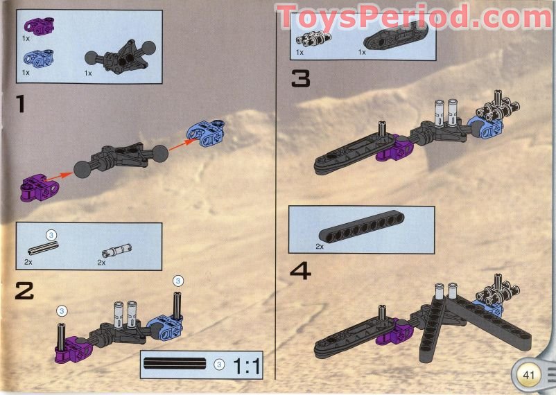 LEGO 8548 Nui-Jaga Instructions and Parts List