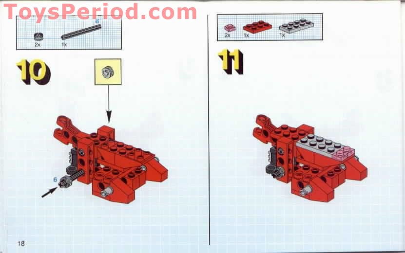 LEGO 8210 Nitro GTX Bike Instructions and Parts List