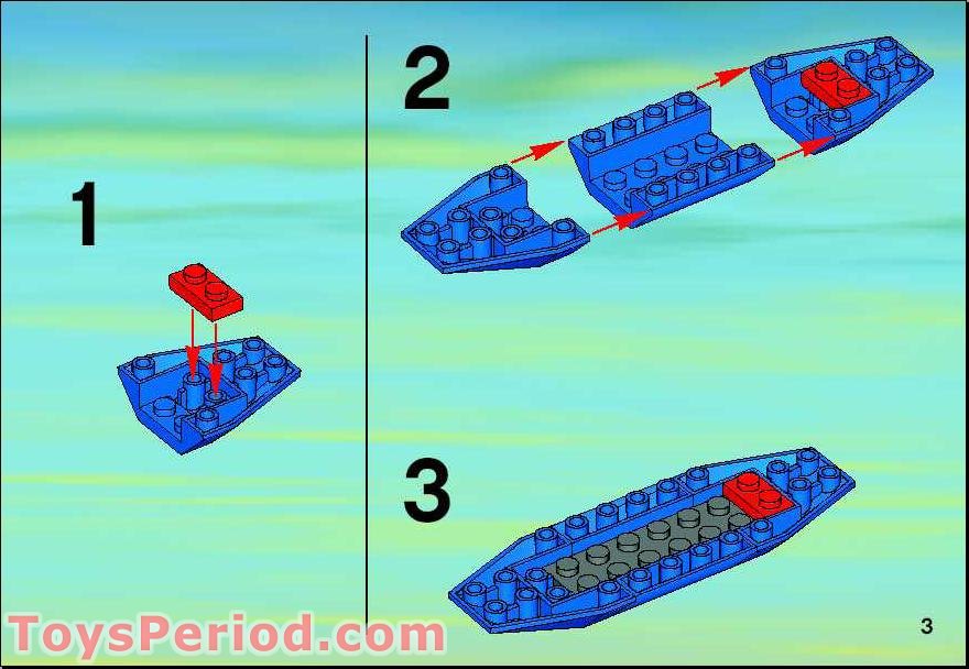 LEGO 2928-1 Airline Promotional Set Instructions and Parts List