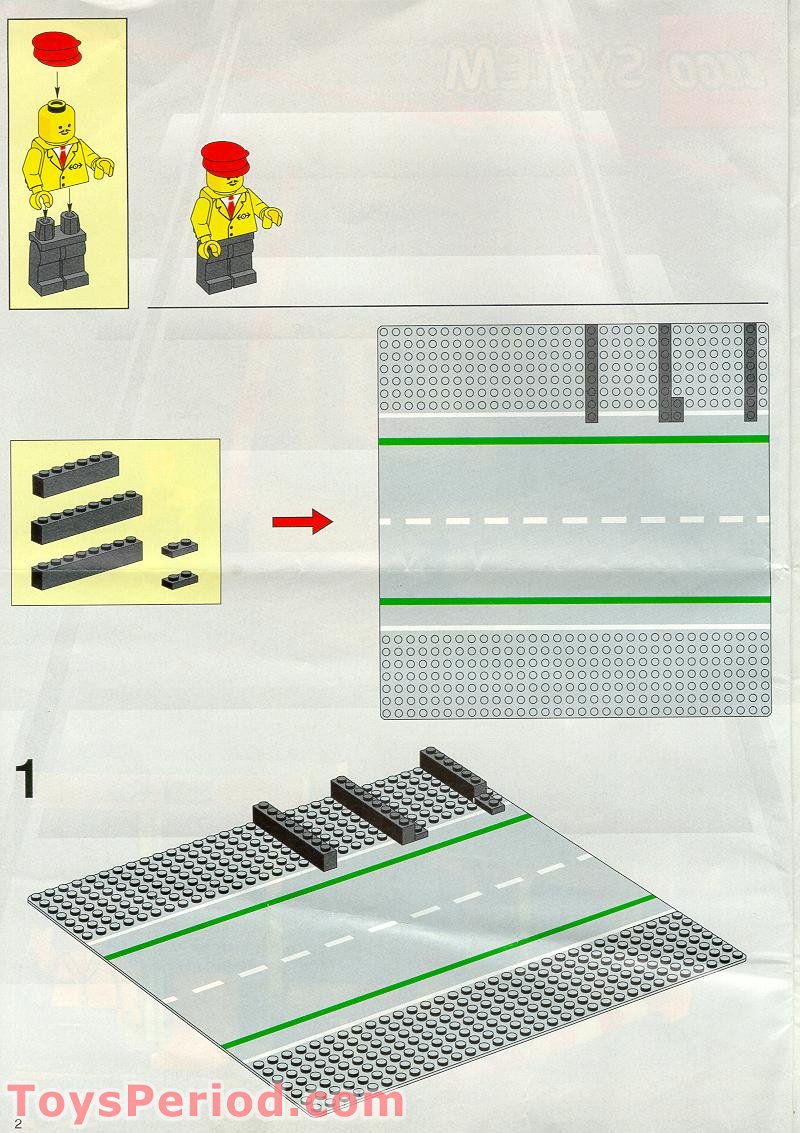 LEGO 4532 Manual Level Crossing Instructions and Parts List