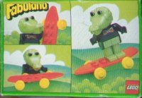 LEGO 3721 Clive Crocodile on Skateboard Instructions and Parts List