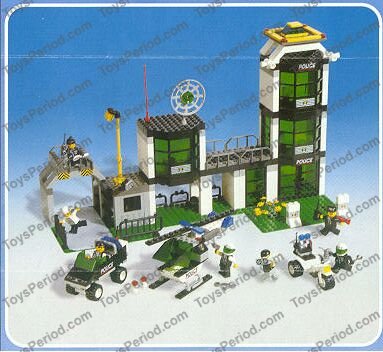 LEGO 6332 Command Post Central Instructions and Parts List
