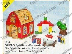LEGO 1614 Build-A-Farm Duplo Farmhouse Set Parts List