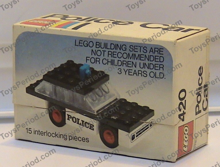 LEGO 420-1 Police Car Instructions and Parts List