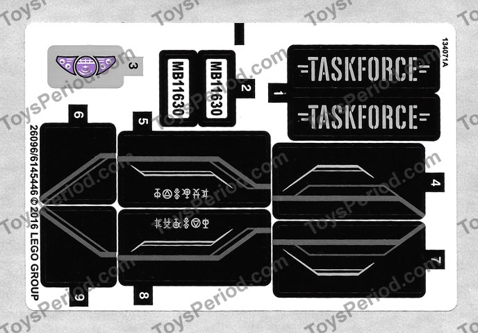 LEGO Sets with Part 76047stk01b Sticker Sheet for Set 76047 - North ...