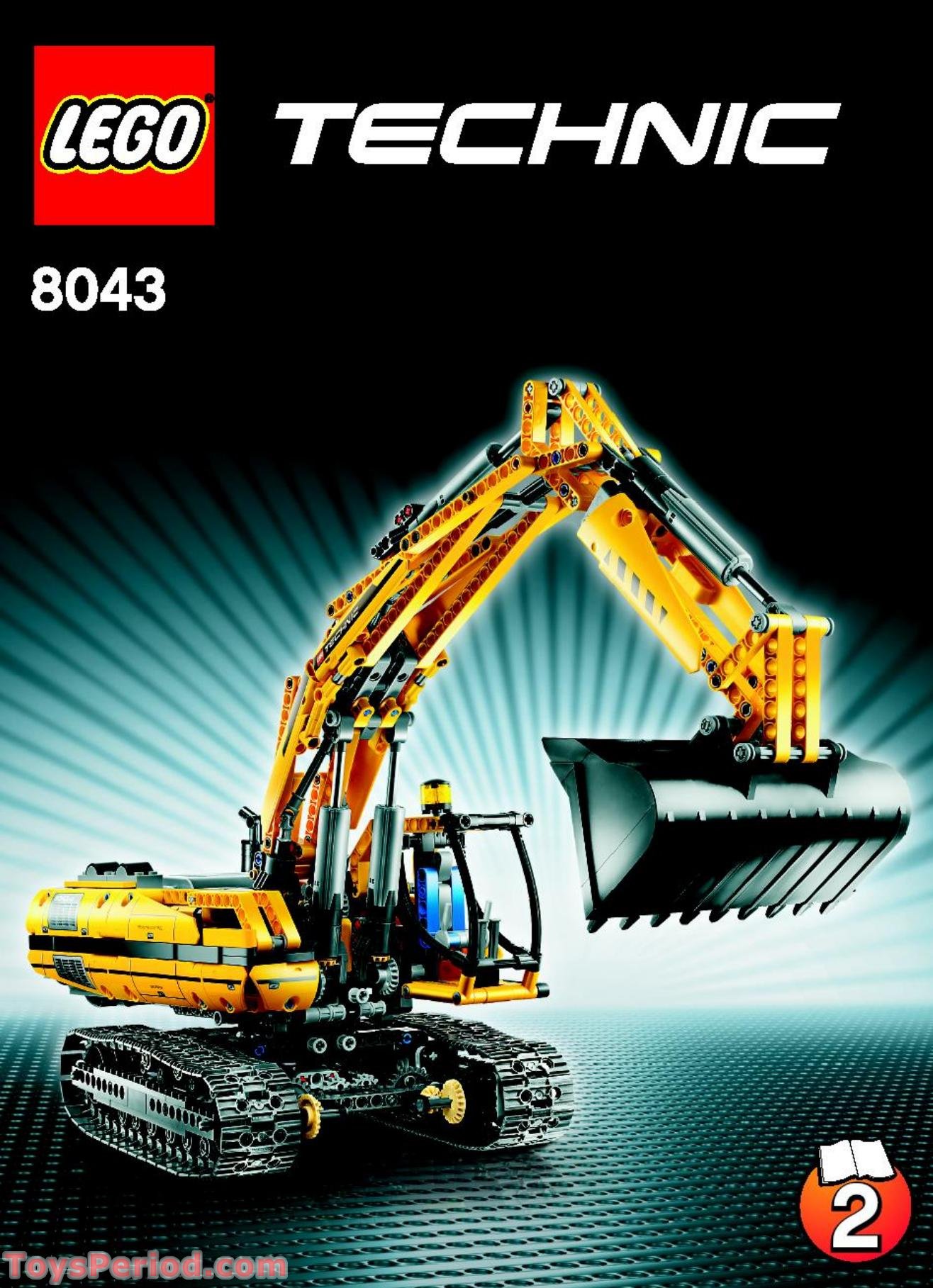 LEGO 8043 Motorized Excavator Instructions and Parts List