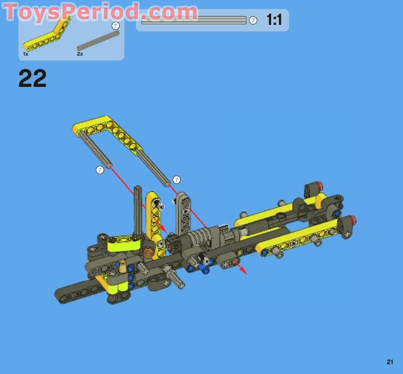 LEGO 8067 Mini Mobile Crane Instructions and Parts List