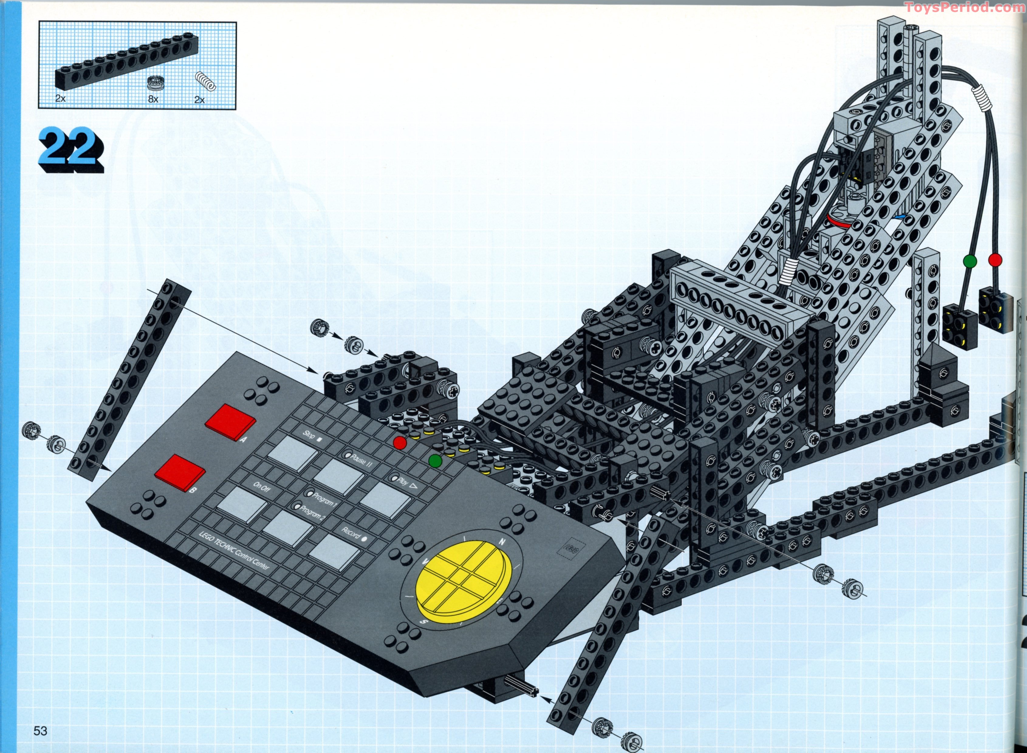 LEGO 8485 Control Center II Instructions and Parts List