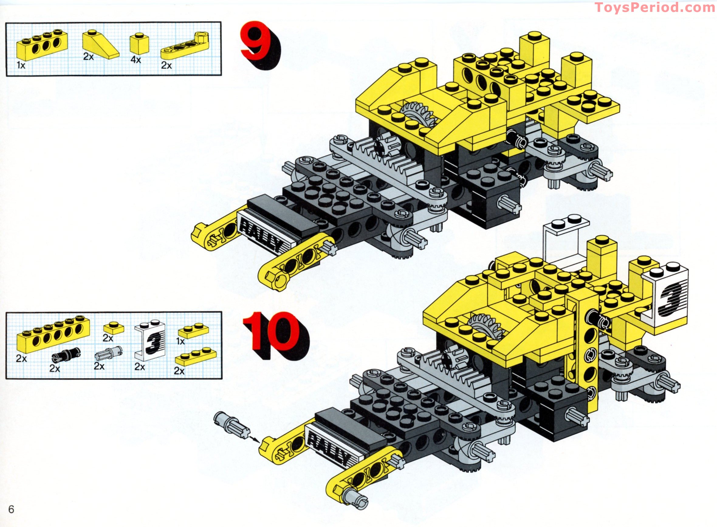 LEGO 8830 Rally 6-Wheeler Instructions and Parts List