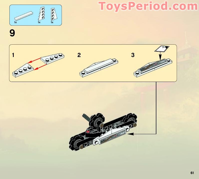 LEGO 9449 Ultra Sonic Raider Instructions and Parts List