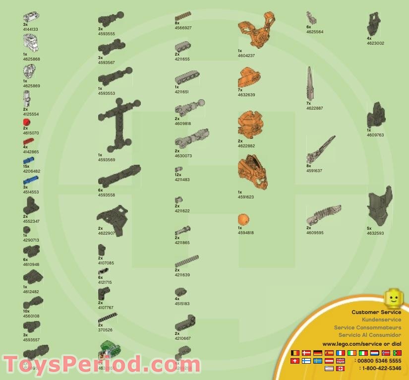 LEGO 2282 Rocka XL Instructions and Parts List