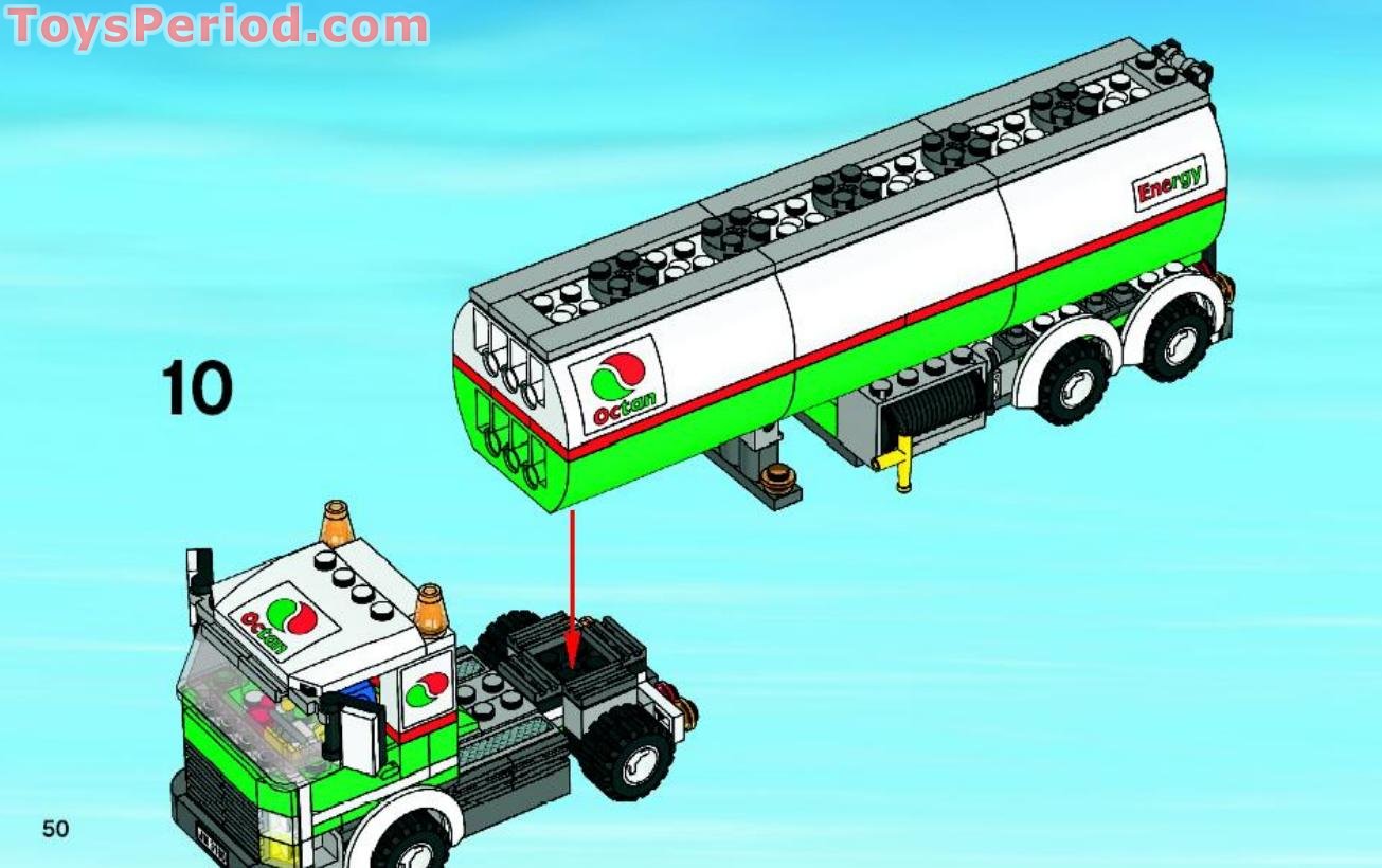 LEGO 3180 Tank Truck Instructions and Parts List