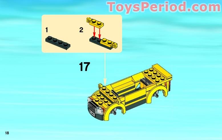 LEGO 4435 Car and Caravan Instructions and Parts List