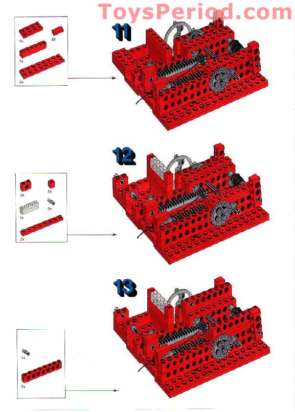 LEGO 855 Mobile Crane Instructions and Parts List
