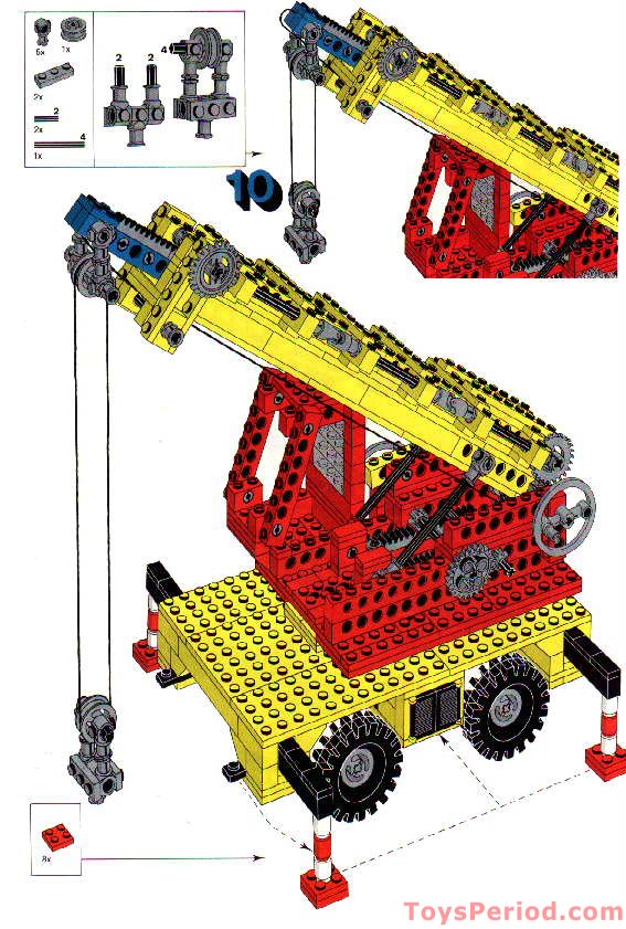 LEGO 855 Mobile Crane Instructions and Parts List