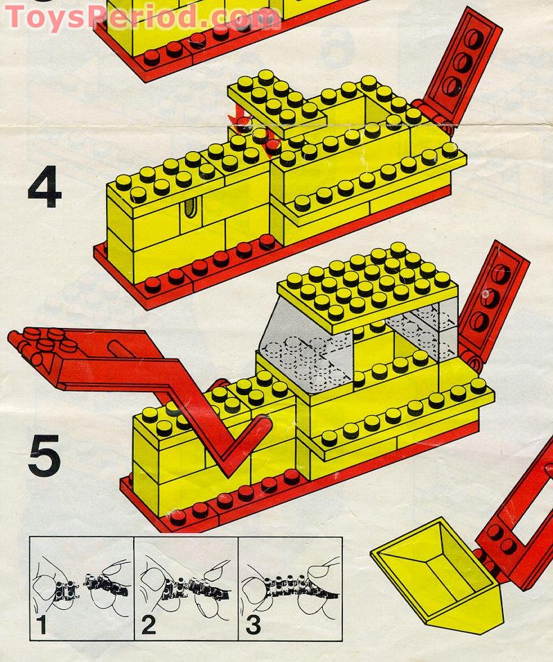 LEGO 387 Excavator and Dumper Instructions and Parts List