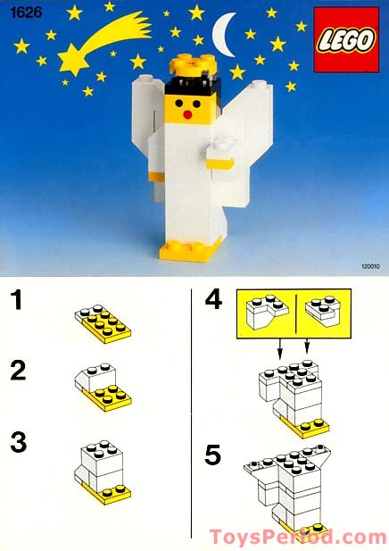 LEGO 1626 Angel Instructions and Parts List
