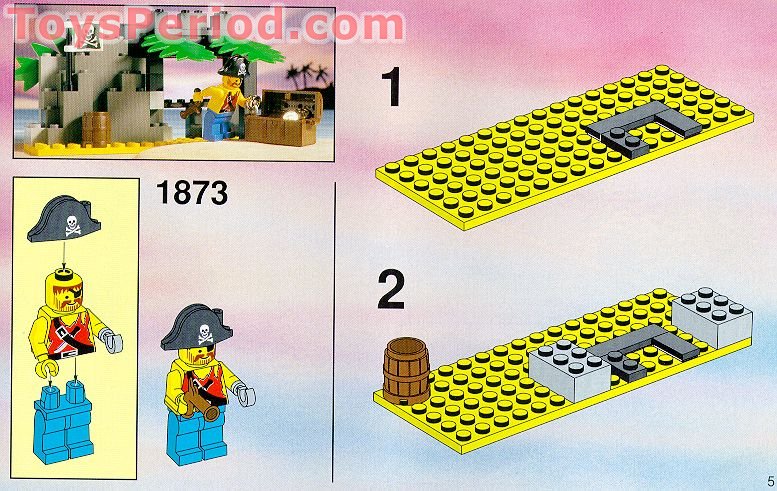 LEGO 1729 Barnacle Bay 3-Set Pack Instructions and Parts List