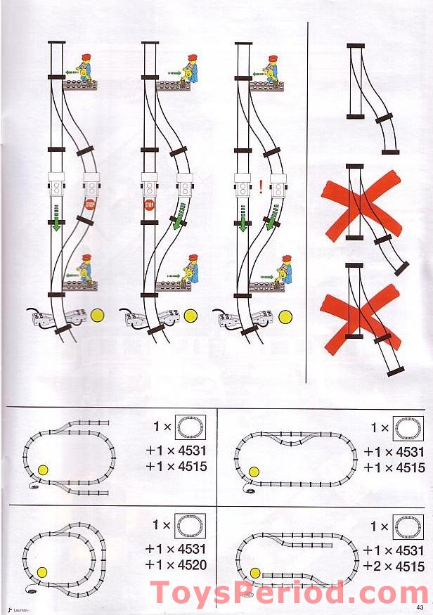 LEGO 10001 Metroliner Instructions and Parts List
