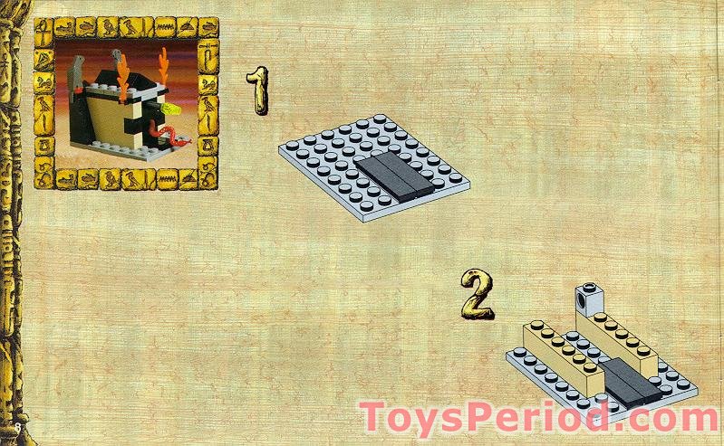 LEGO 3722 Treasure Tomb - TRU Instructions and Parts List